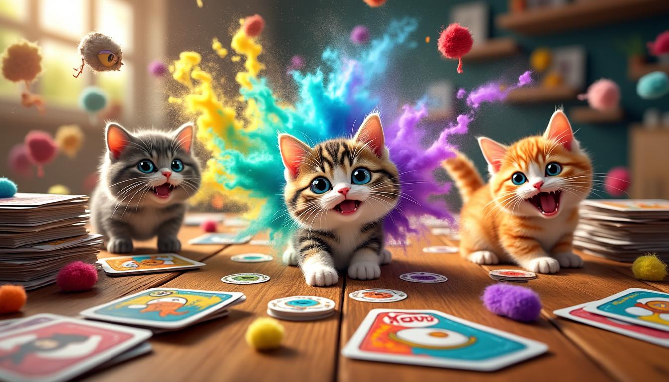 Exploding Kittens : L'univers ludique et détonant des jeux de société